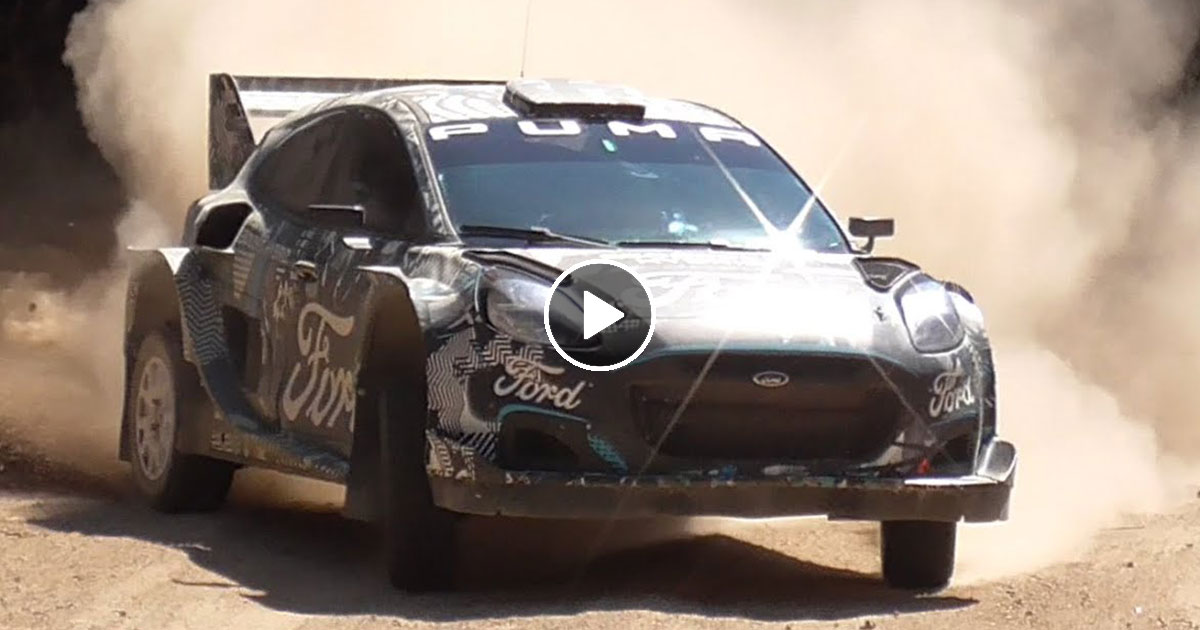 VIDEO: Ford Puma Rally1 Hybrid WRC 2022 gravel testing Sardinia ...