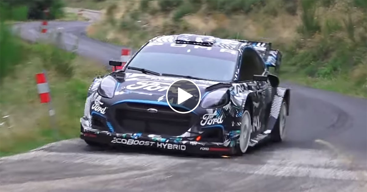 VIDEO: Ford Puma Rally1 Hybrid WRC 2022 tarmac testing #2 (Fourmaux ...