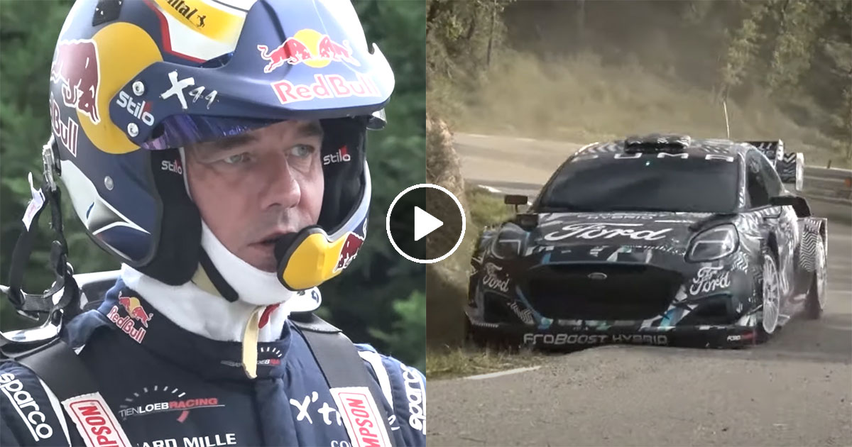VIDEO - Sébastien Loeb tests Ford Puma Rally1 WRC 2022 in Spain | Video ...