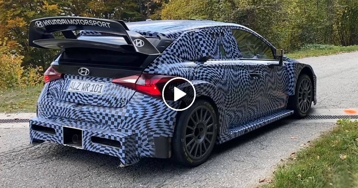 VIDEO - Neuville tests Hyundai i20 Rally1 Hybrid WRC 2022 | Tarmac ...