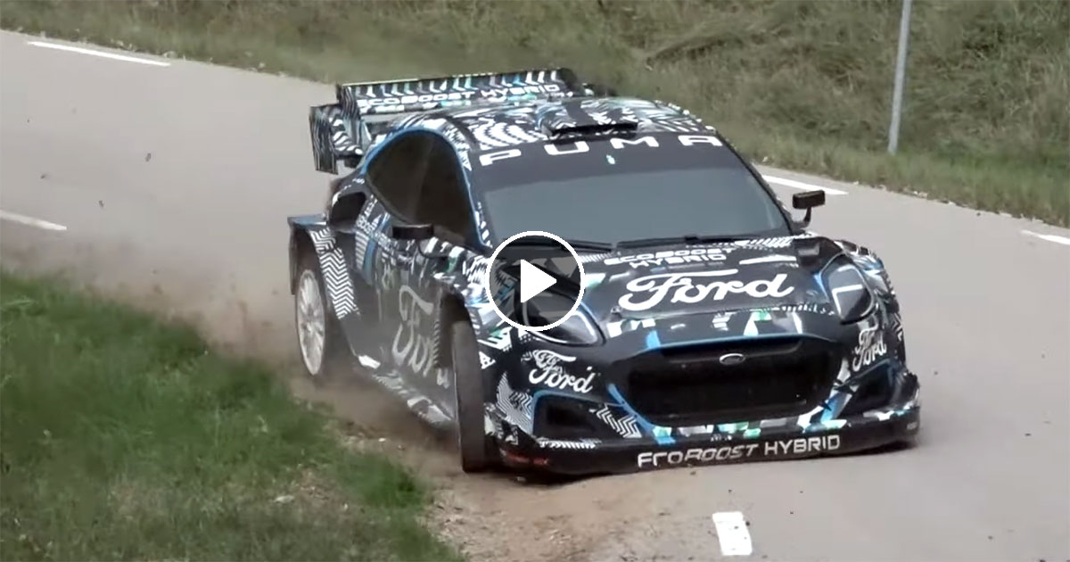 VIDEO - Craig Breen test Ford Puma Rally1 Hybrid WRC 2022 - Tarmac ...