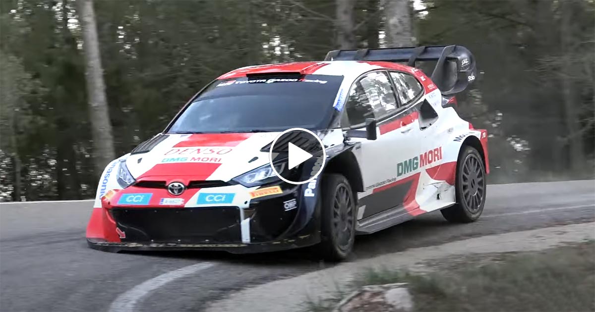 VIDEO: Test Rovanperä - WRC RallyRACC Catalunya Spain 2022 - Toyota GR ...