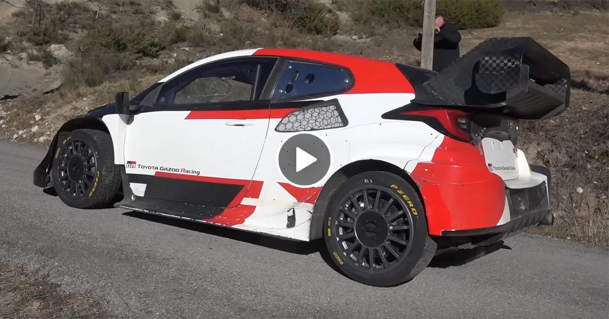 VIDEO: Ogier Test Rallye Monte Carlo 2023 - Toyota GR Yaris Rally1 ...