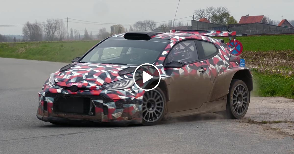 VIDEO: Toyota GR Yaris Rally2 Tarmac Testing Belgium | Rallysupport
