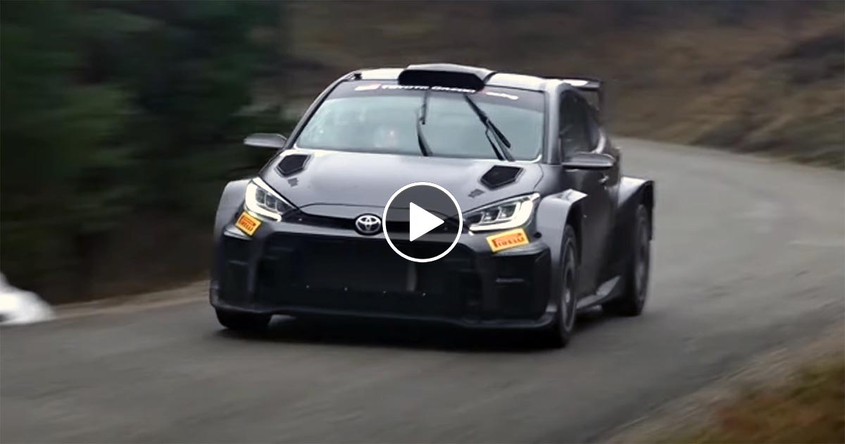 VIDEO: Loubet tarmac testing Toyota GR Yaris Rally2 | Rallysupport