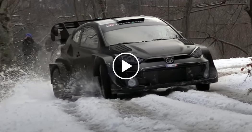 VIDEO: Ogier test WRC Rallye Monte Carlo 2024 - Toyota GR Yaris Rally1 ...