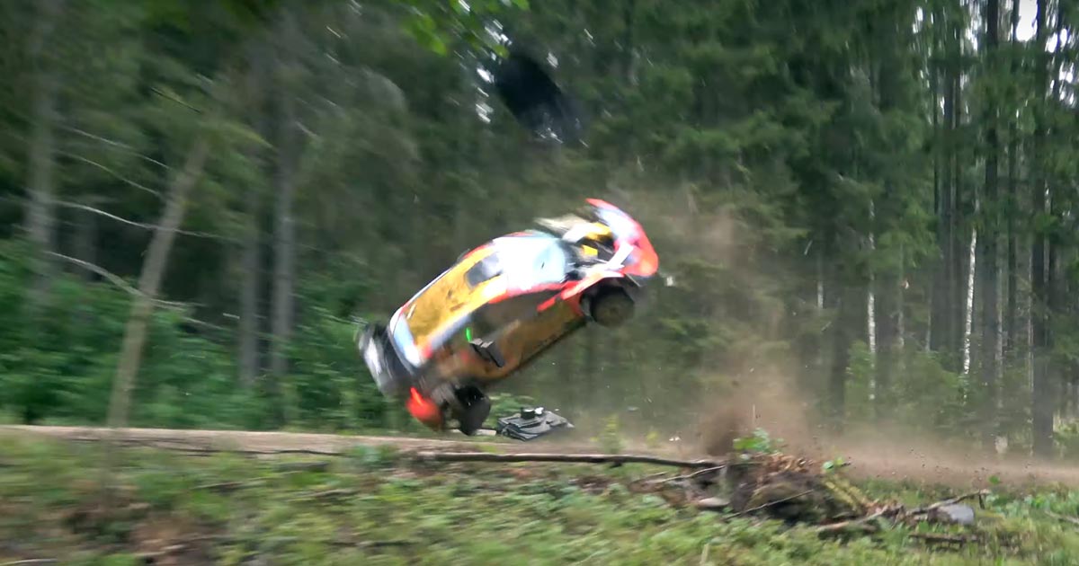VIDEO: Big crash Tänak - Rally Estonia 2024 | Rallysupport